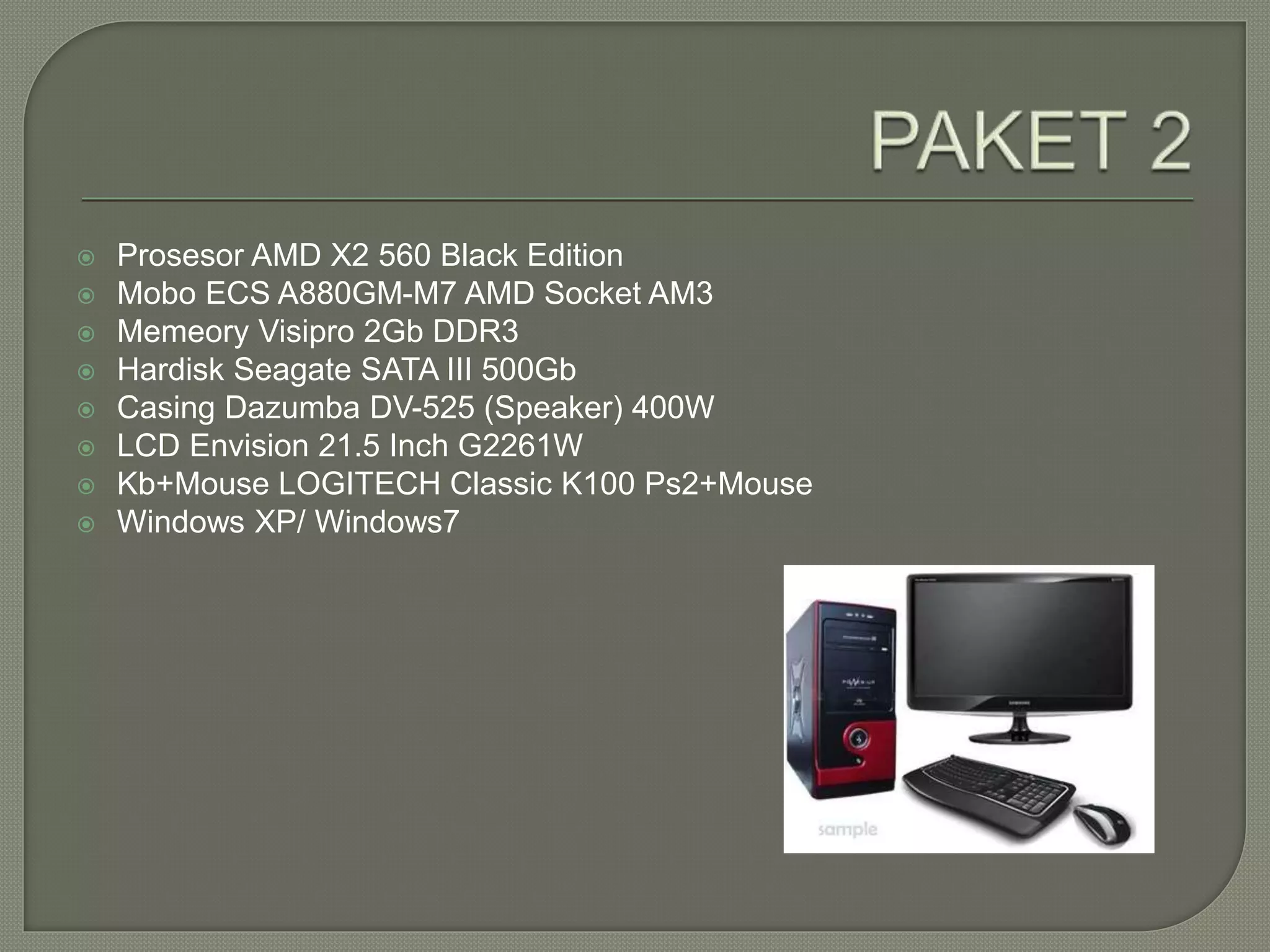 Presentasi produk komputer | PPT