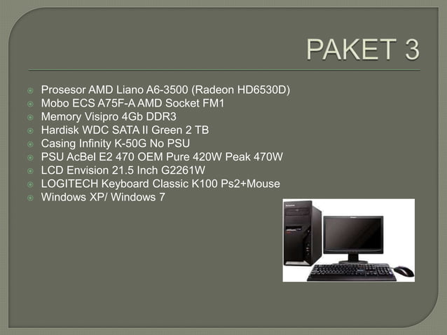 Presentasi produk komputer | PPT