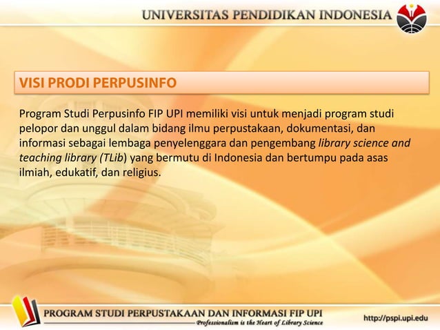 Presentasi Profil Prodi Perpusinfo FIP UPI | PPTX