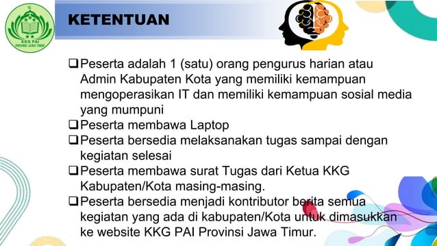 PRESENTASI PROKER KKG PAI JATIM OSN DAN LOMBA | PPT