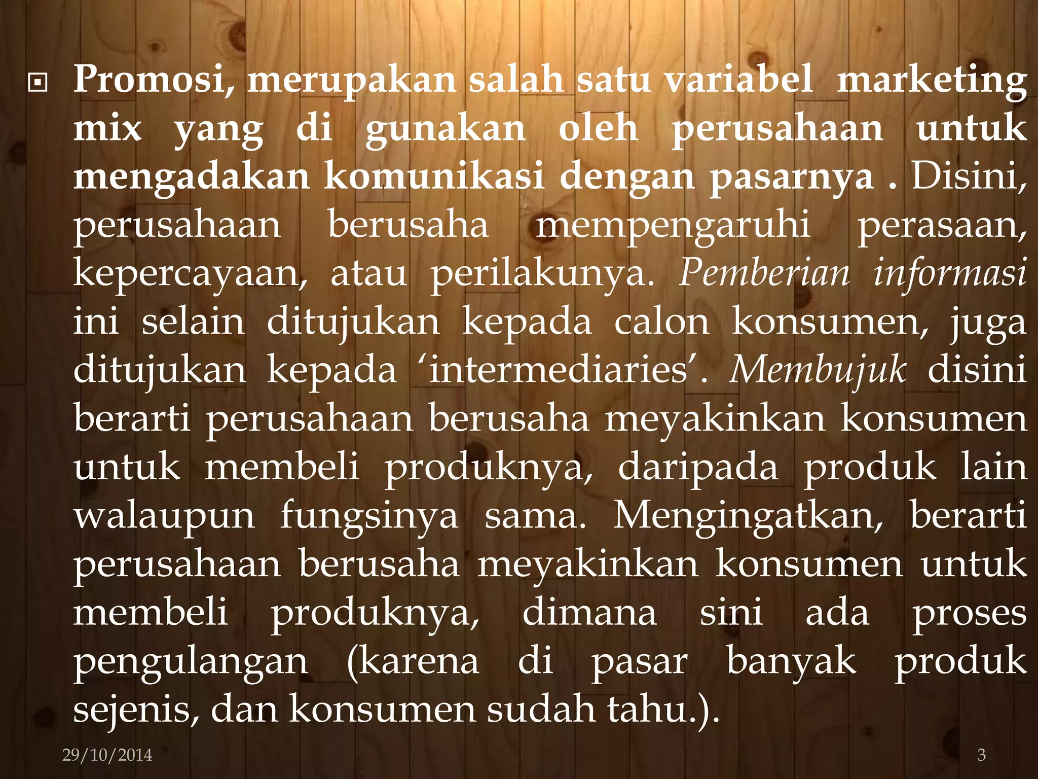 Presentasi promosi & periklanan | PPTX