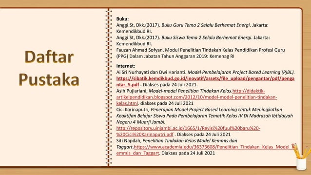 Presentasi proposal ptk Penerapan Model PBL untuk meningkatkan keaktifan belajar | PPTX