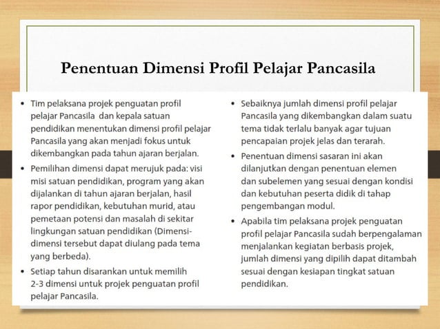 Proyek Penguatan Profil Pelajar Pancasila Lanjutan | PPT