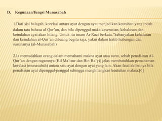 Munasabah ayat | PPTX
