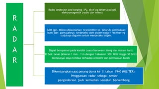 Presentasi radar | PPTX