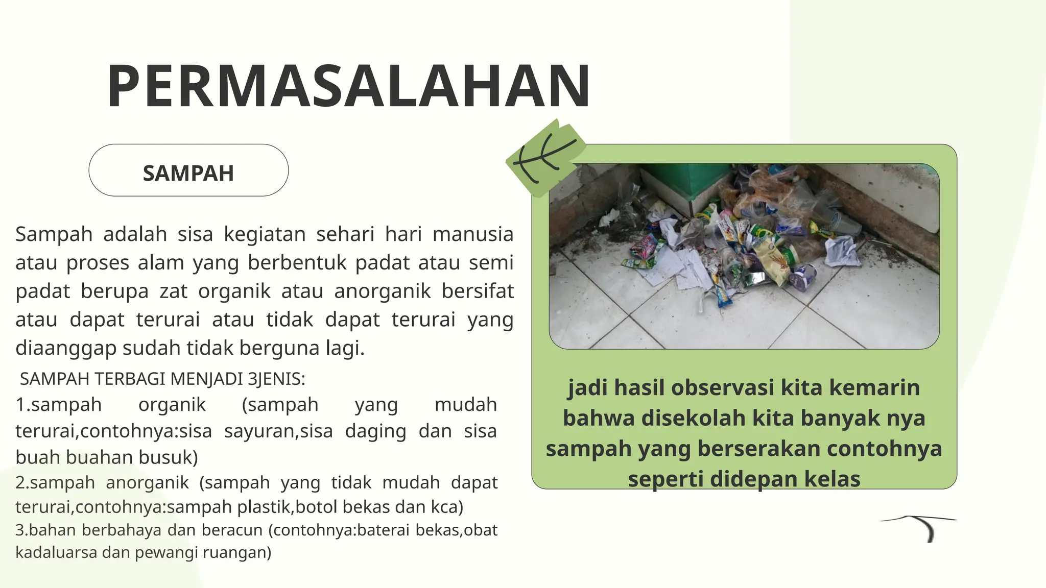 Presentasi Rahma pengelolaan sampah p5 gaya hidup berkelanjutan | PPTX