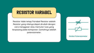 Presentasi Rangkaian Resistor Dasar Elektronika Materi Kelas 10 SMK ...