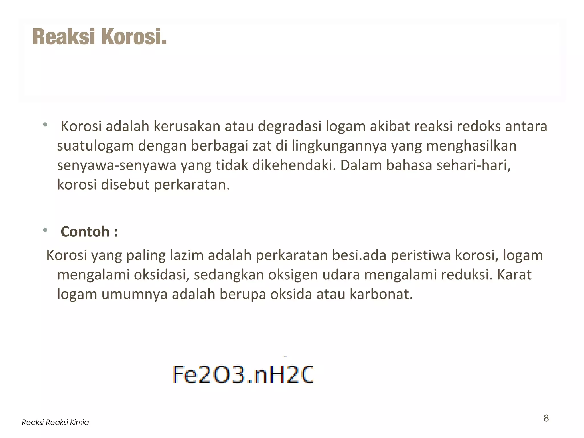 Presentasi reaksi kimia | PPT
