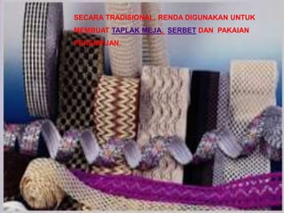 Presentasi renda dan pita (ppaj) | PPTX
