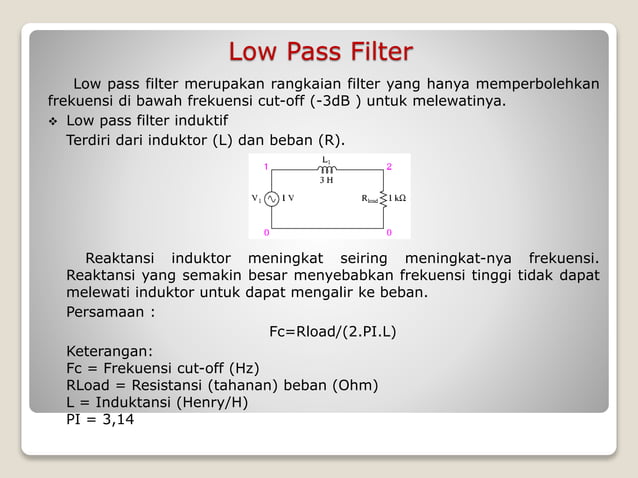 Rangkaian R, L, C AC dan Rangkaian Filter | PPTX