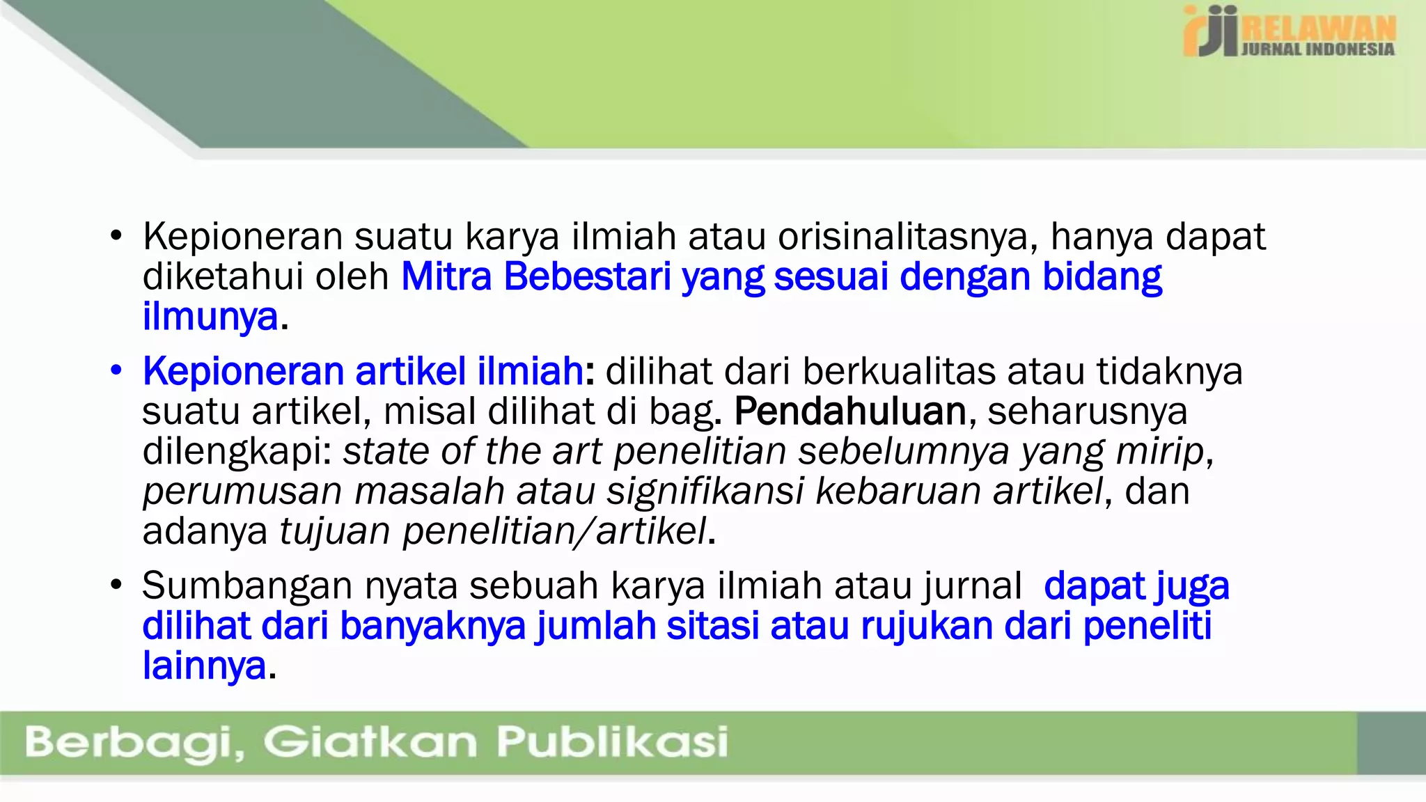 MANAJEMEN JURNAL NASIONAL TERAKREDITASI | PDF