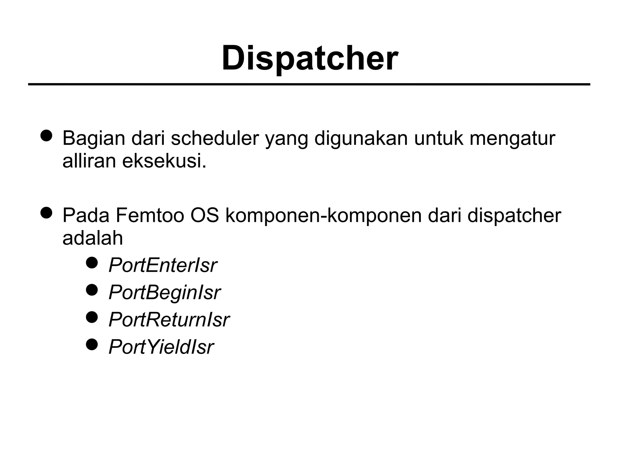 Implementasi RTOS (Femto OS) pada Mikrokontroller Seri ATMega32 | PPT