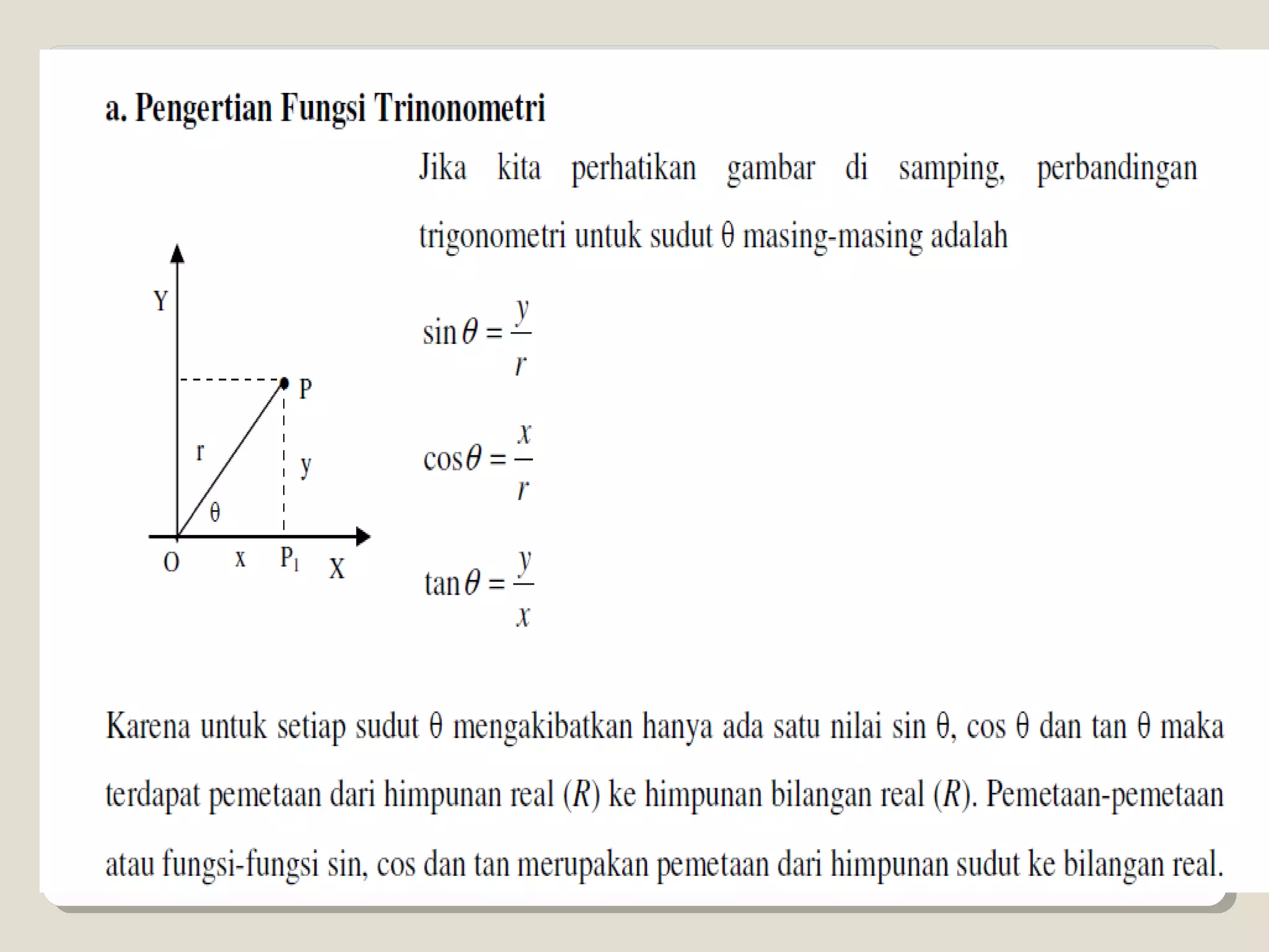 Fungsi dan Grafik Fungsi Trigonometri | PPT