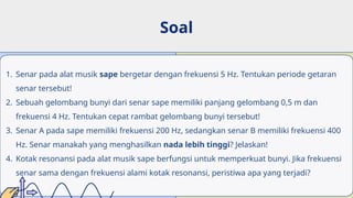 Presentasi Sains Jenis-jenis Gelombang dengan Gaya Bergaris Biru Muda ...