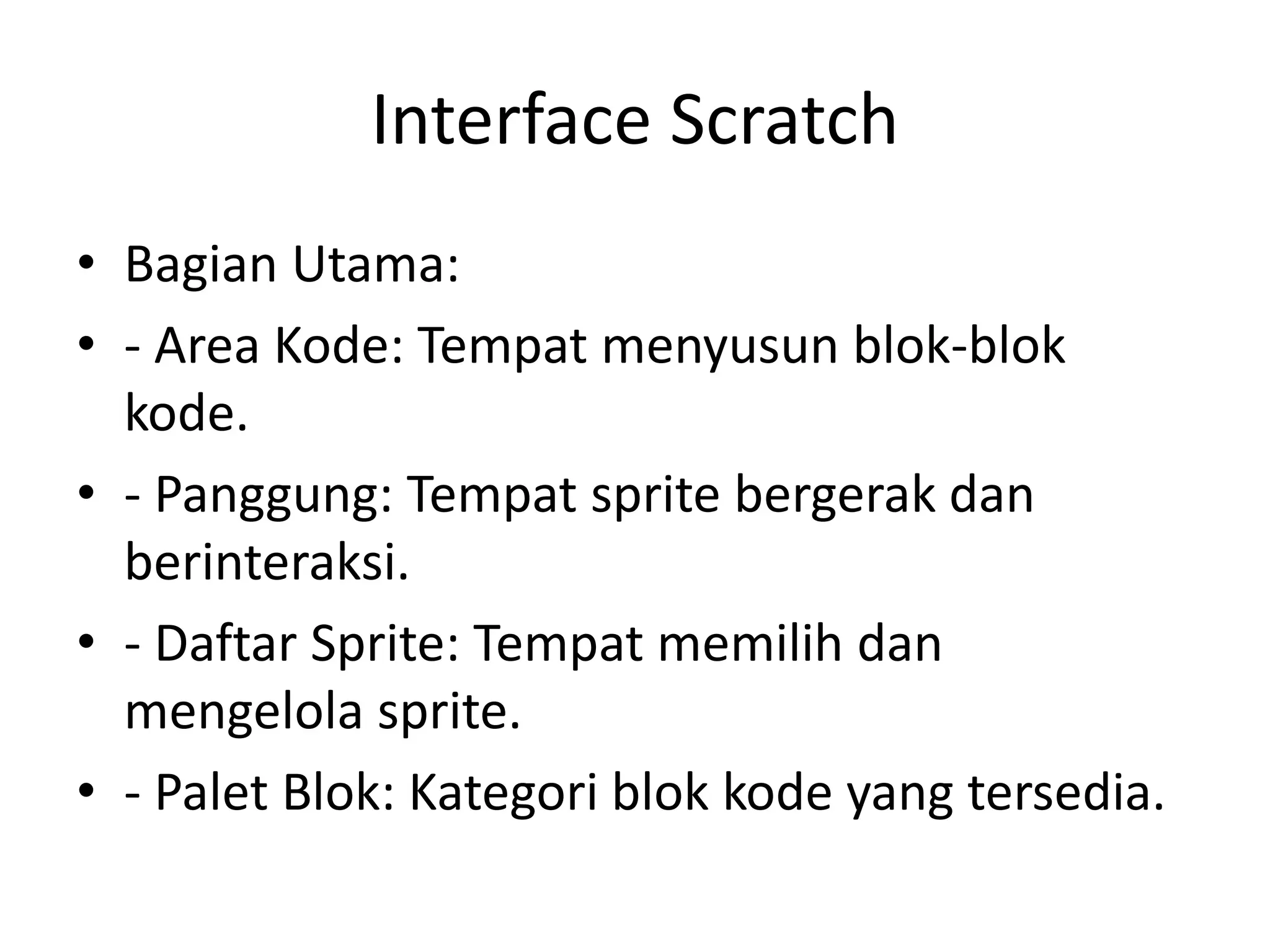 Pengenalan pemrograman Scratch untuk anak SD | PPTX