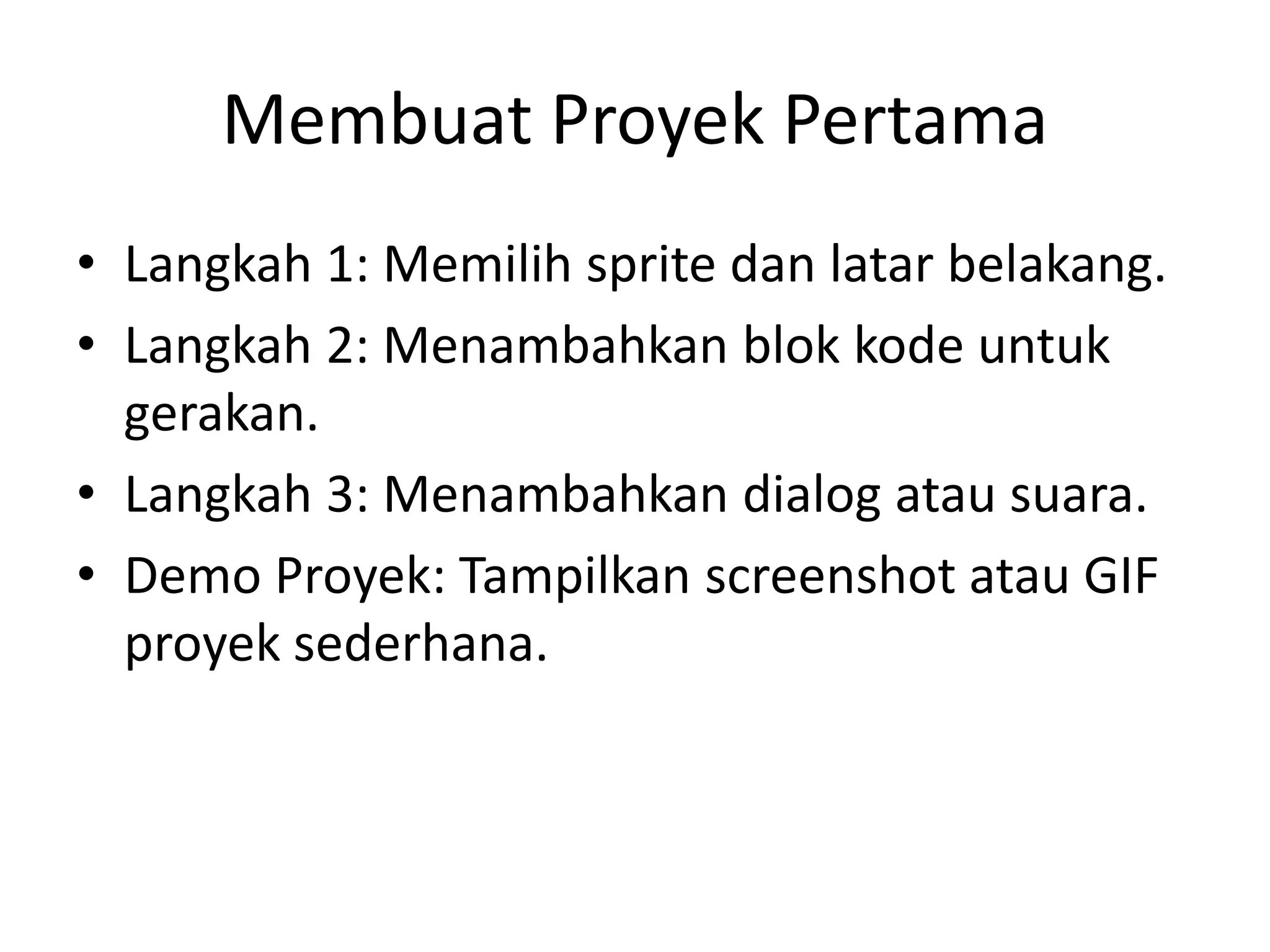 Pengenalan pemrograman Scratch untuk anak SD | PPTX