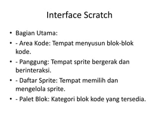 Pengenalan pemrograman Scratch untuk anak SD | PPTX