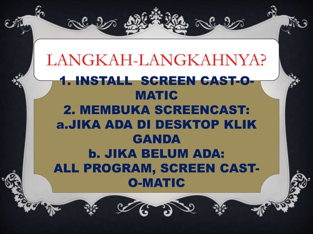 Presentasi screencast | PPTX