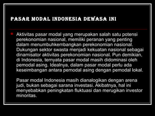 Sejarah Pasar Modal | PPT
