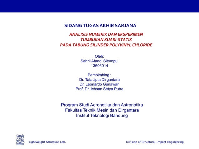 Presentasi Tugas Akhir | PPTX