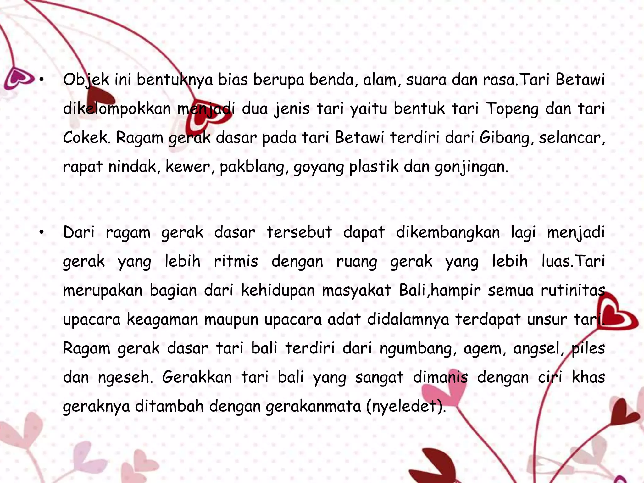 kreativitas dan genre tari | PPTX