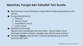 Kreasi Seni Tari dan Pengantar Tari Sunda | PPTX