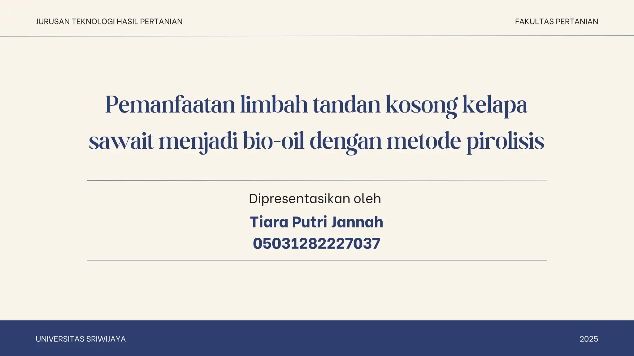 pemanfaatan limbah tandan kosong kelapa sawit menjadi bio-oil dengan ...