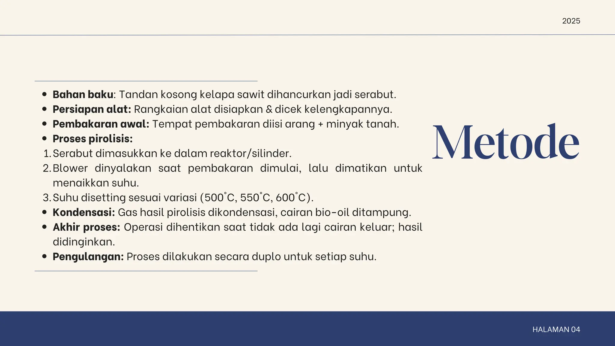 pemanfaatan limbah tandan kosong kelapa sawit menjadi bio-oil dengan ...