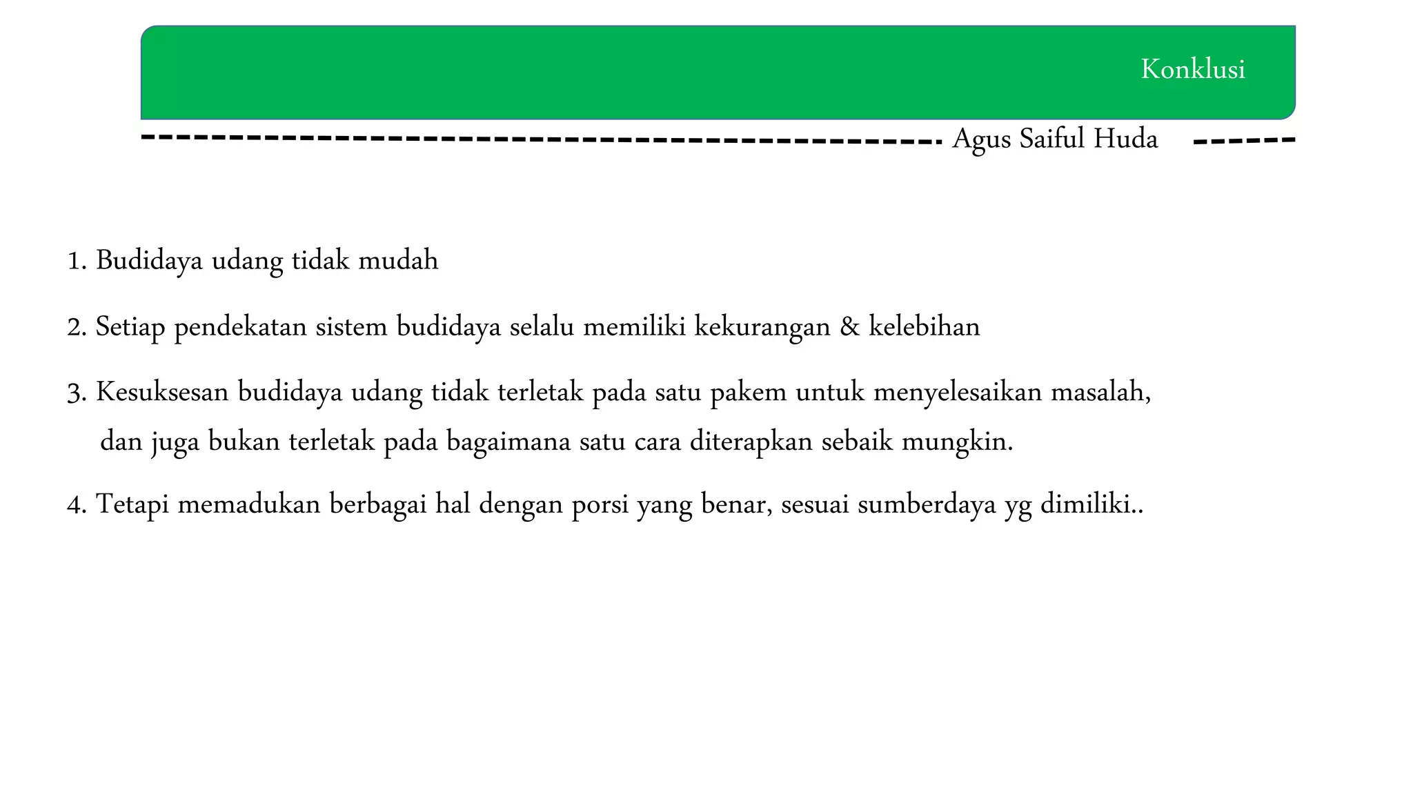 Menimbang SIstem Budidaya Udang Berkelanjutan | PPT | Free Download