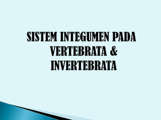 Presentasi sistem integumen | PPTX