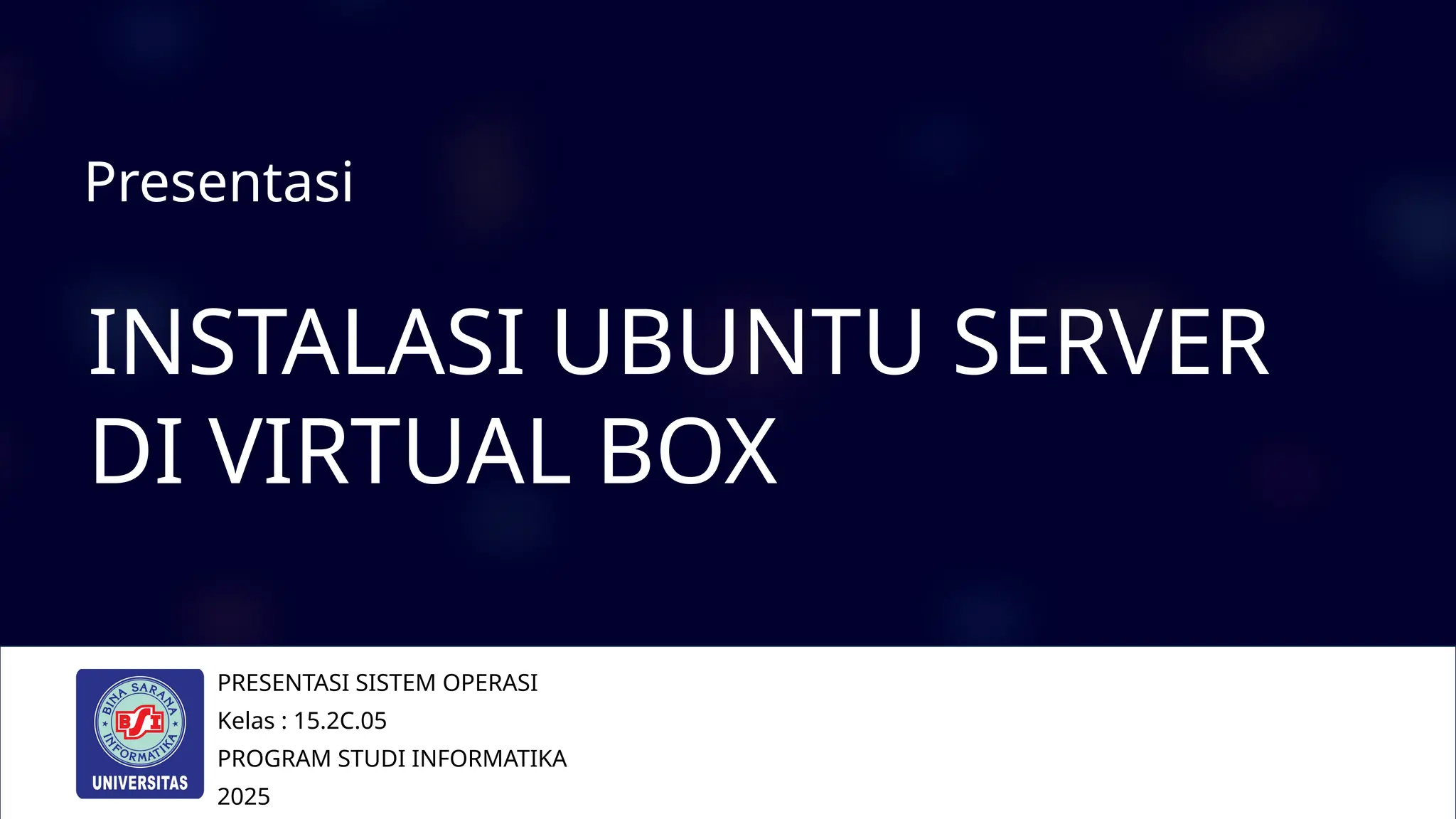 Sistem Operasi Instalasi Virtual box dengan ubuntu | PPTX