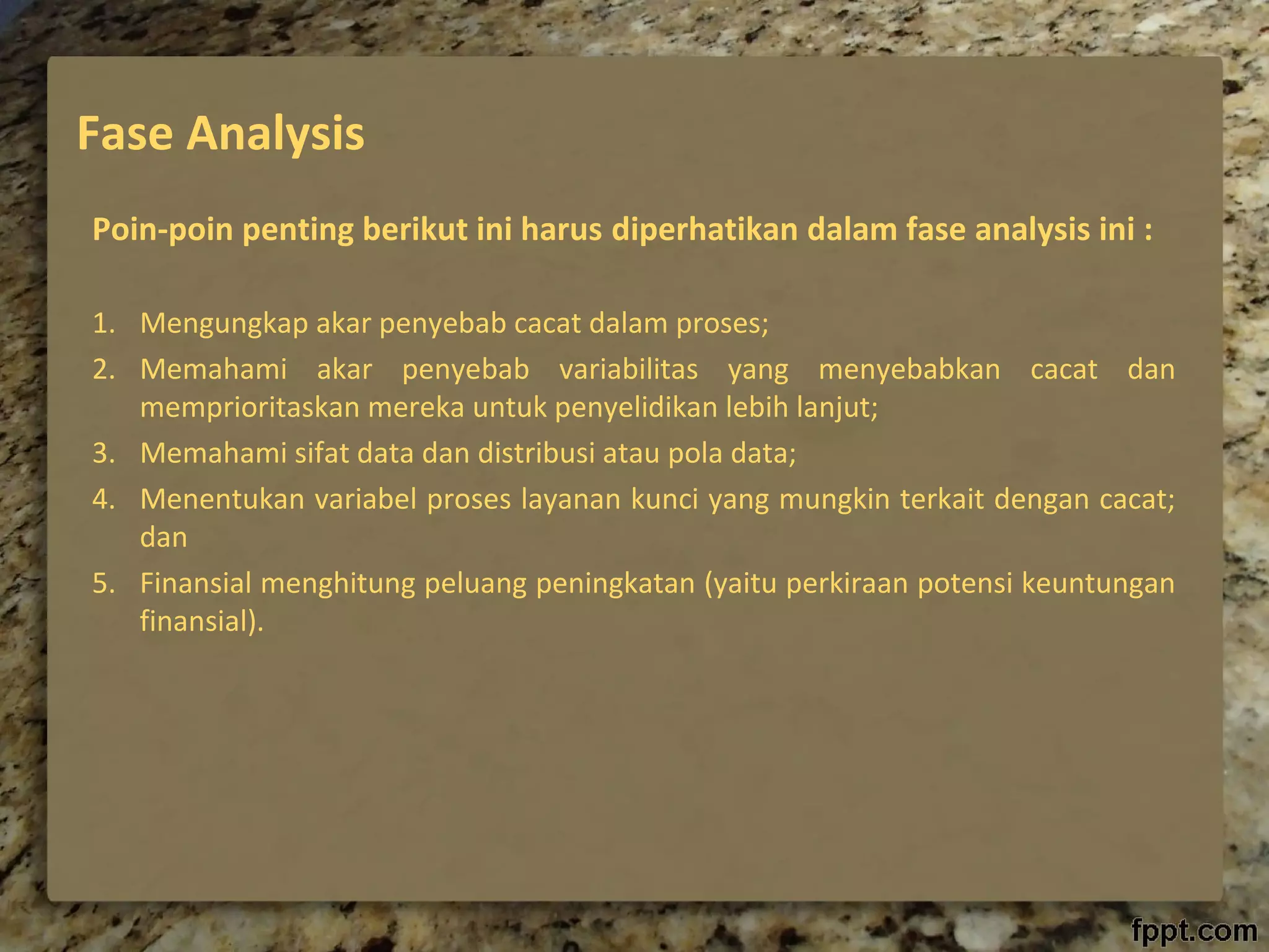 Presentasi six sigma | PPT