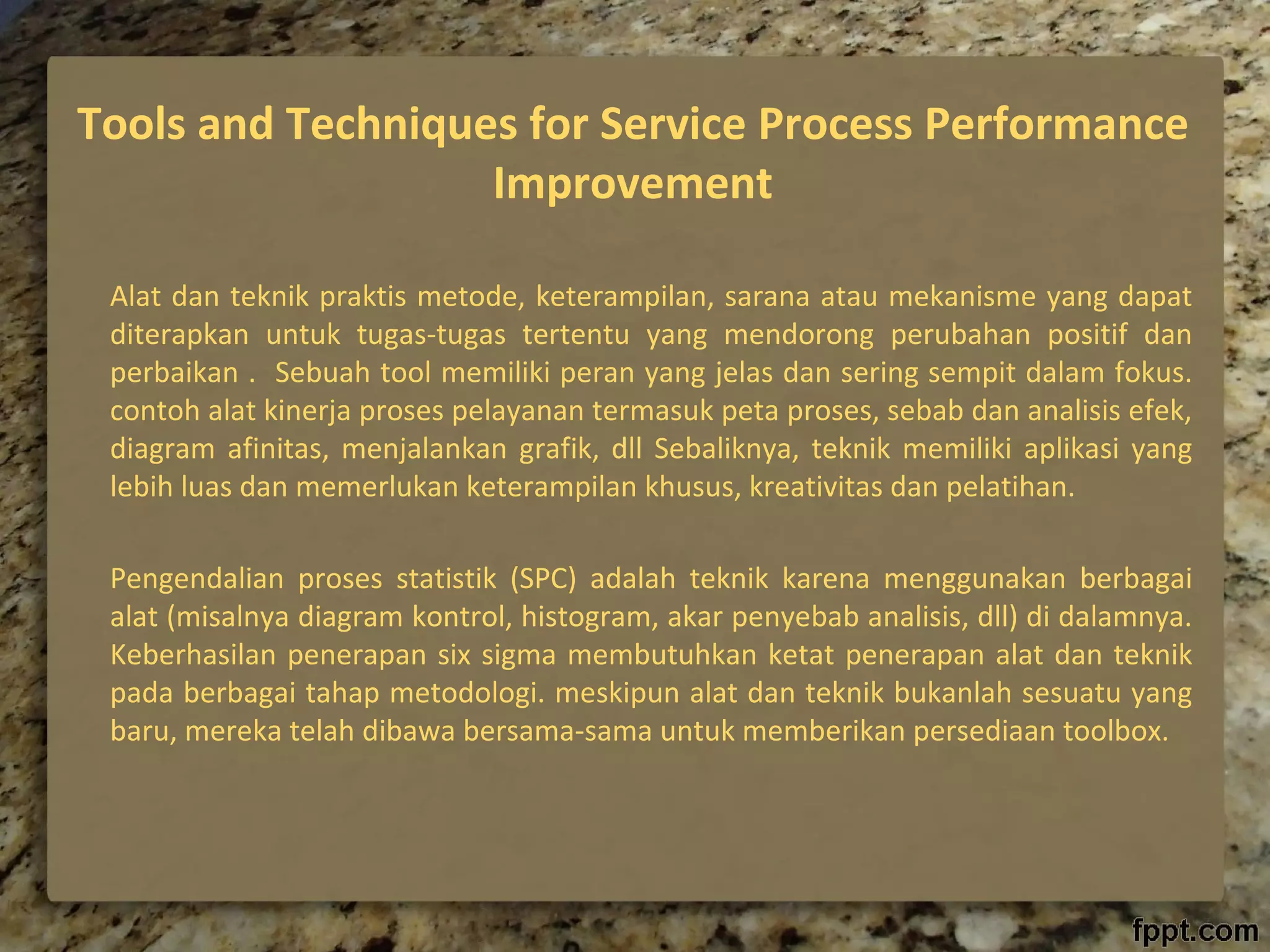 Presentasi six sigma | PPT