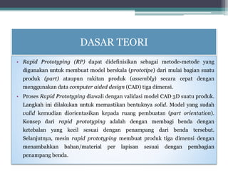 Presentasi Skripsi Teknik Mesin 3D Printing Material PLA & ABS | PPTX