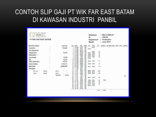 Presentasi slip gaji | PPTX