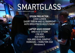 Presentasi SmartGlass Large HD Touchscreen | PPT