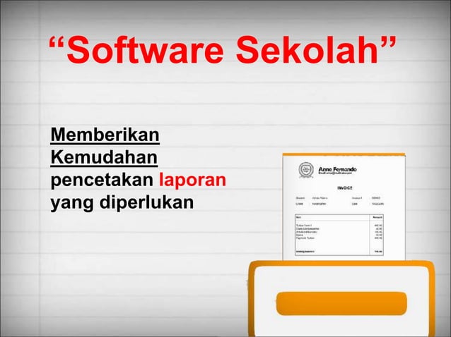 Presentasi software sekolah berbasis web | PPSX