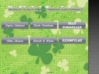 Sosiologi dan Antropologi Pendidikan | PPTX