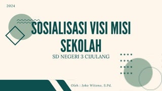 PRESENTASI SOSIALISASI VISI MISI SEKOLAHpptx | PPTX