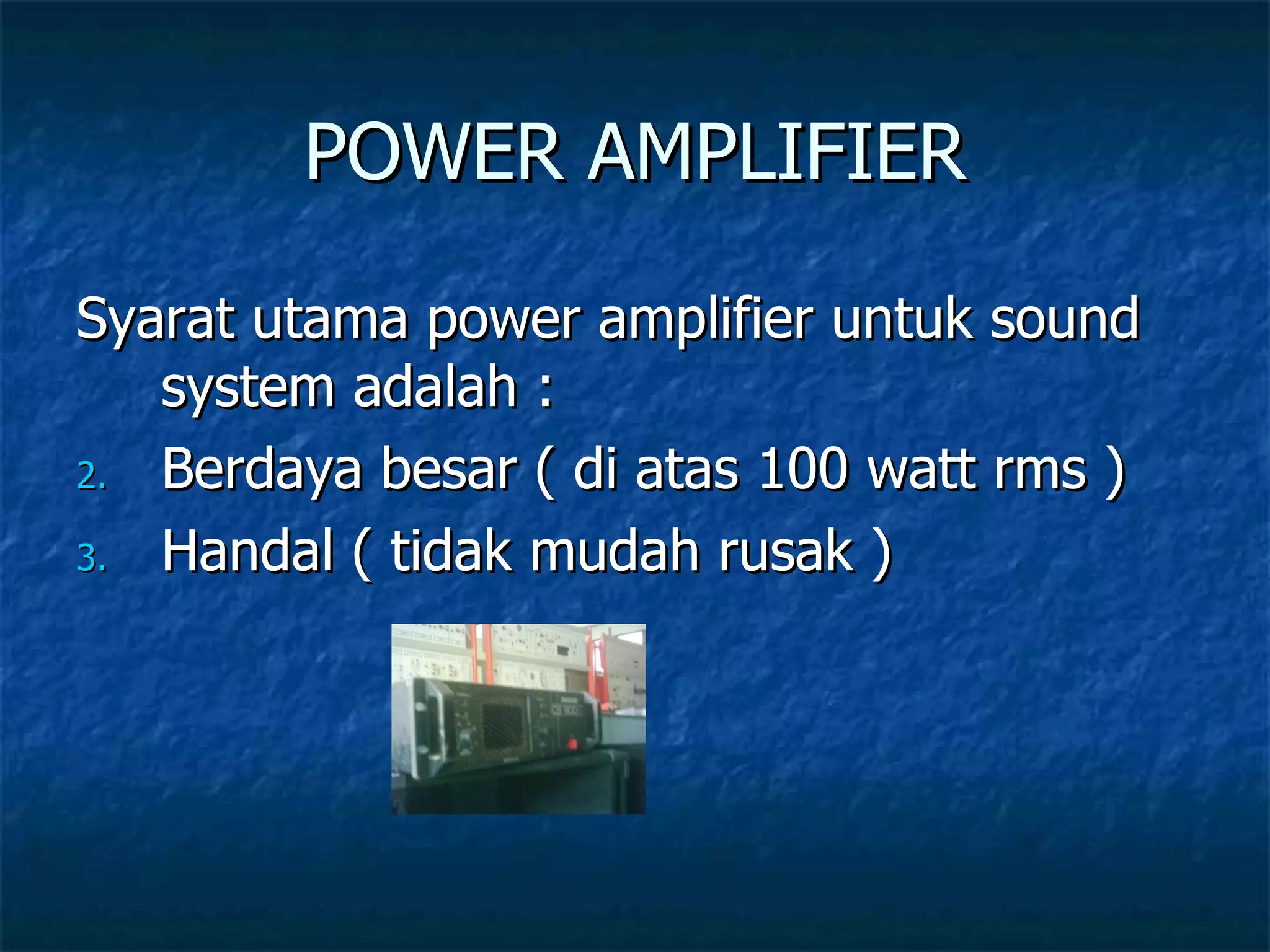 Presentasi sound system | PPT