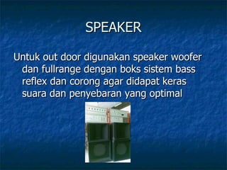 Presentasi sound system | PPT