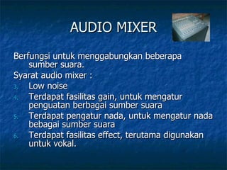 Presentasi sound system | PPT