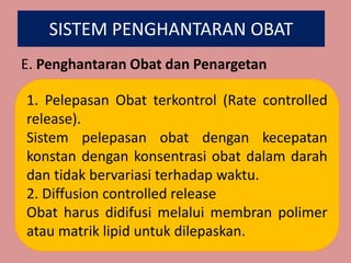 sistem penghanataran obat menjelaskan bagaimana jenis jenis sediaan ...