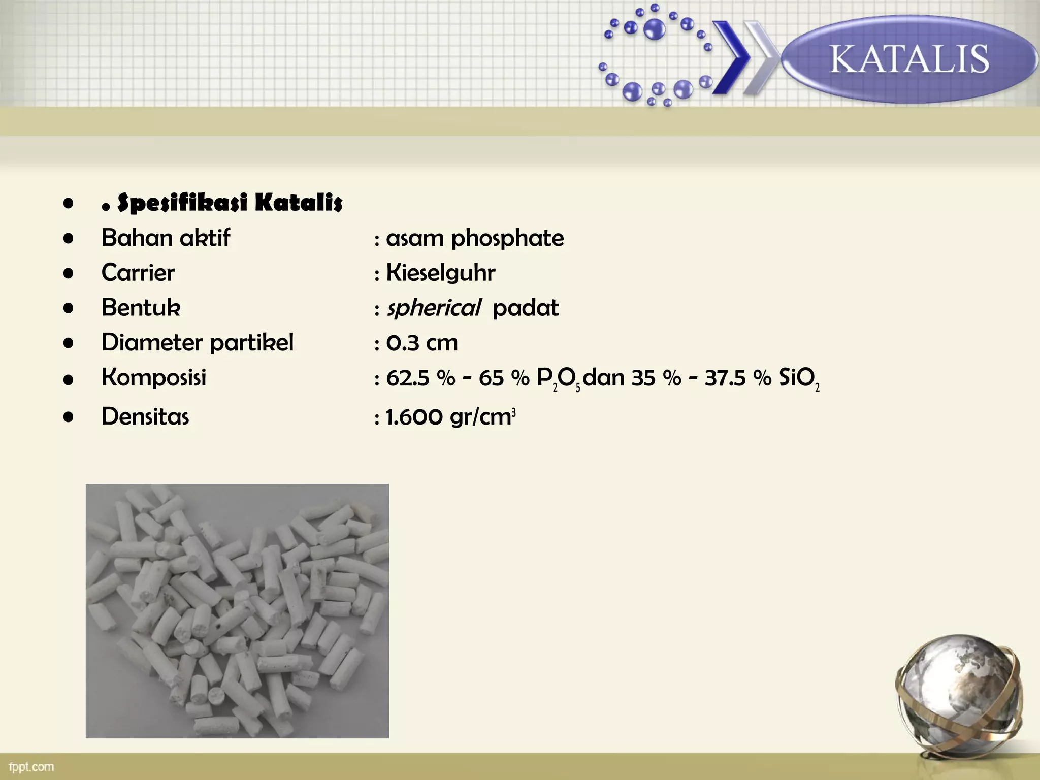PRA RANCANGAN PABRIK CUMENE | PPT