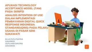 Aplikasi Technology Acceptance Model (TAM) | PPT