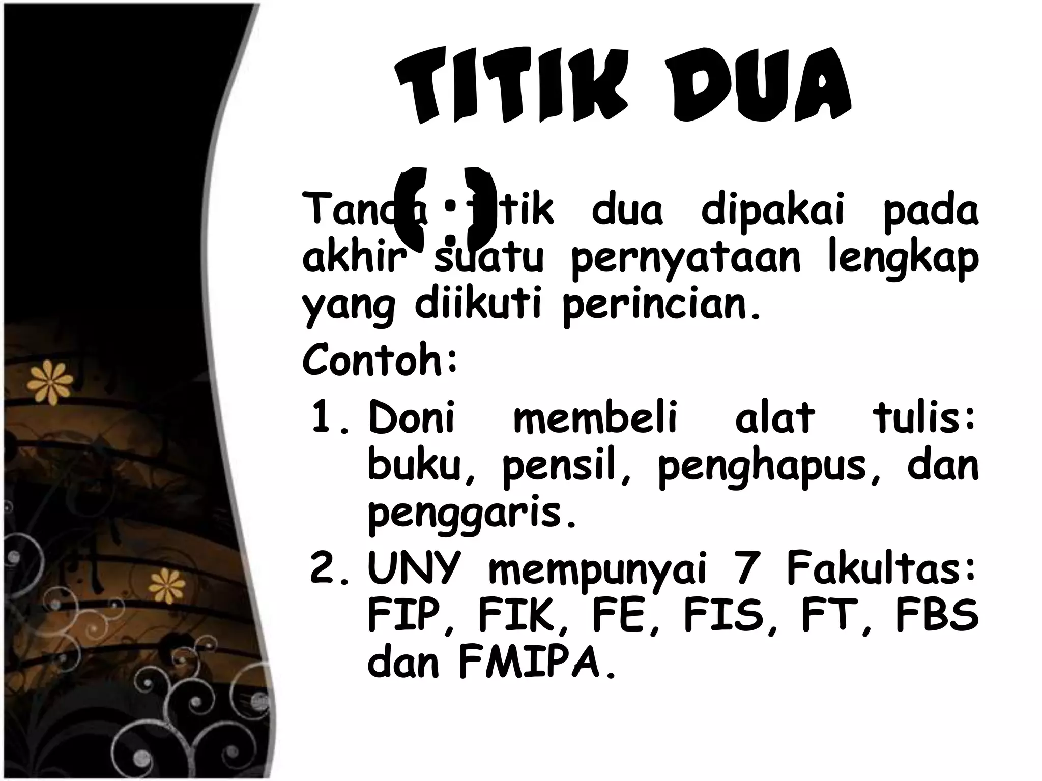 Presentasi tanda baca | PPTX