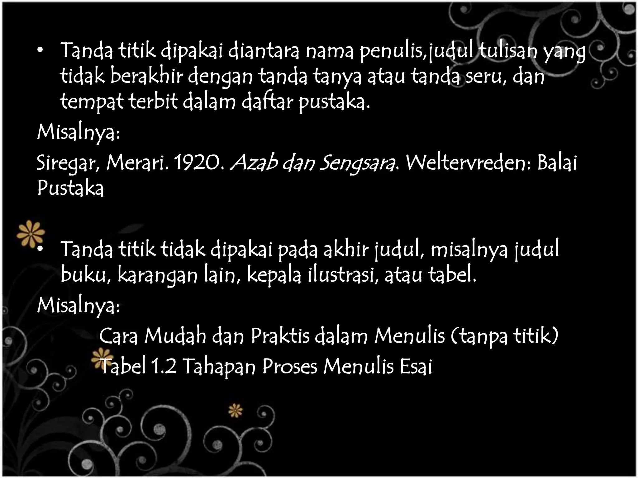 Presentasi tanda baca | PPTX