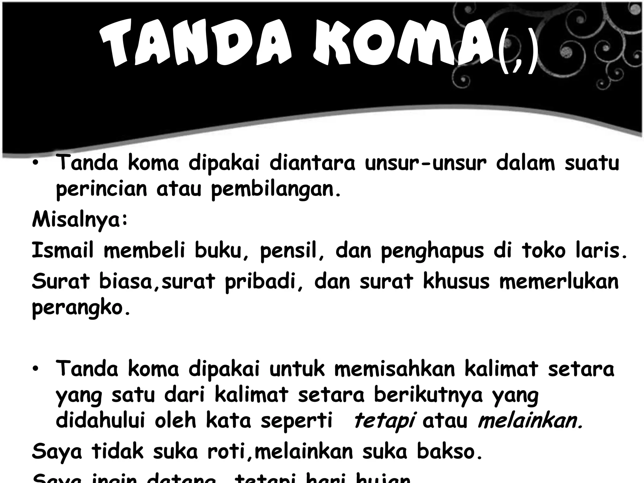 Presentasi tanda baca | PPTX
