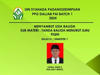 PRESENTASI (TANDA TANDA BALIGH MENURUT ILMU FIQIH).pptx