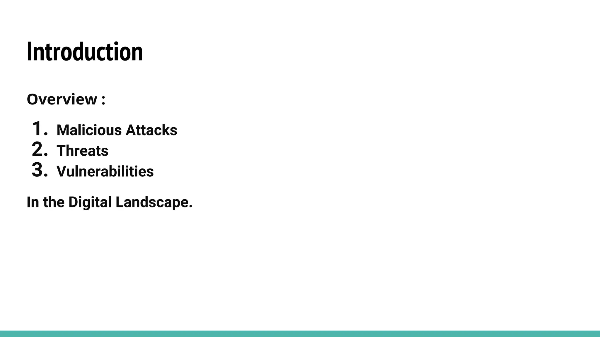 Threat & Vulnerability Malicious Attacks.pptx
